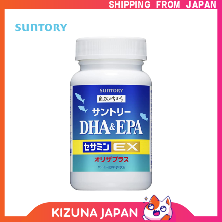 [SUNTORY] [DHA&EPA＋SESAMIN-EX] 120 / 240 tablets Omega-3 fatty acid DHA EPA Supplement/ Direct ...
