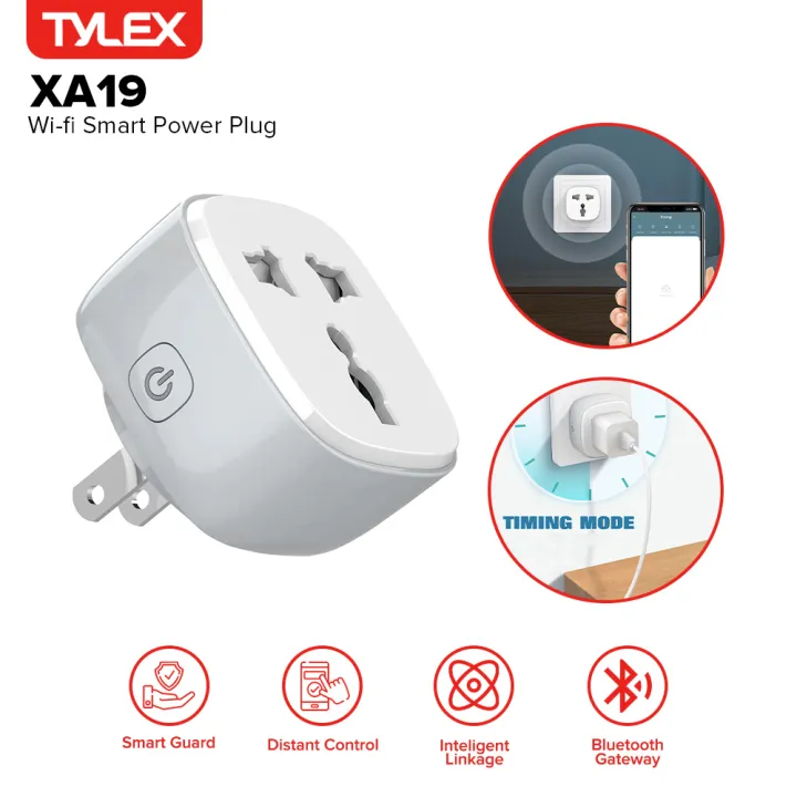 TYLEX XA19 Intelligent Linkage Universal Wall Adaptor Plug Socket Wi-fi Smart Power Plug | Lazada PH