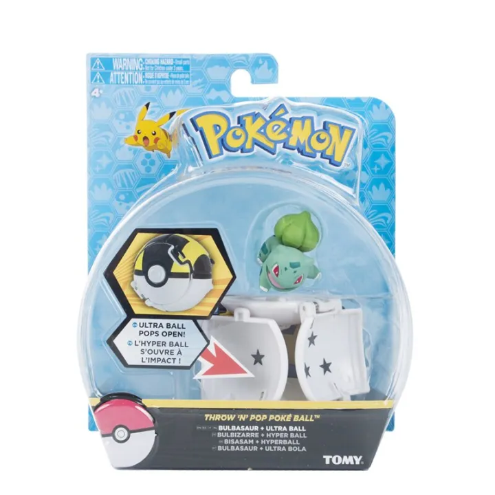 Tomy Pokemon The 4 Generation Flip Pokeball Battle Figure Dolls Pikachu ...