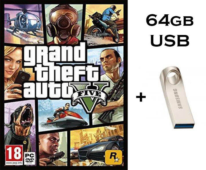 Grand Theft Auto V /GTA5 IN 64gb USB PENDRIVE + 5 YEAR WARRENTY| GTA 5 ...