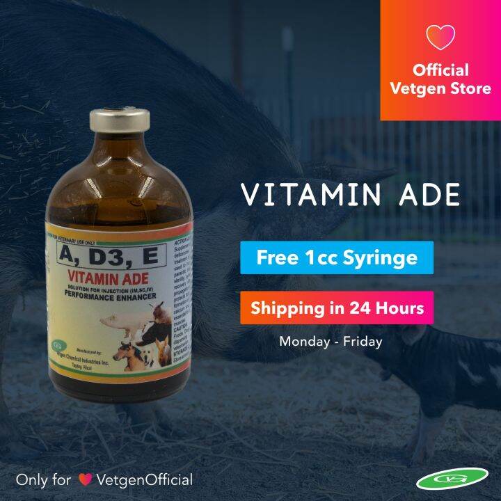 Vitamin ADE Water Based for Animals | Plain | 100ml | Vet Product ...