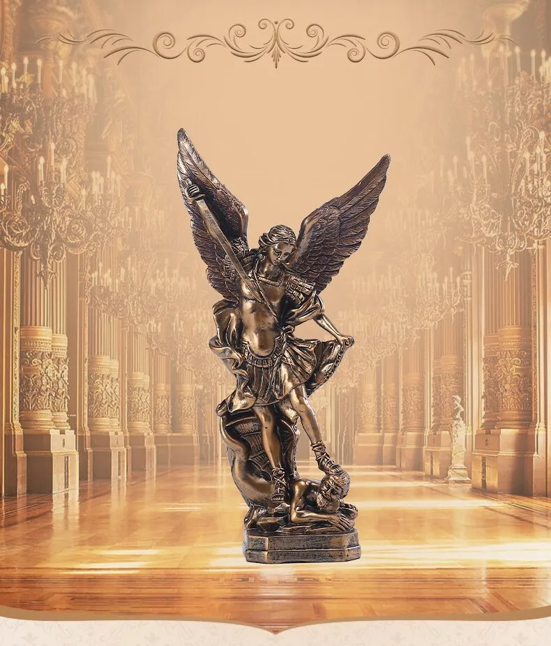 Angel Killing Demon Statue