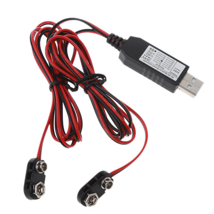 9-Volt Batteries USB Convert Adapter Power Supply for Multimeter ...