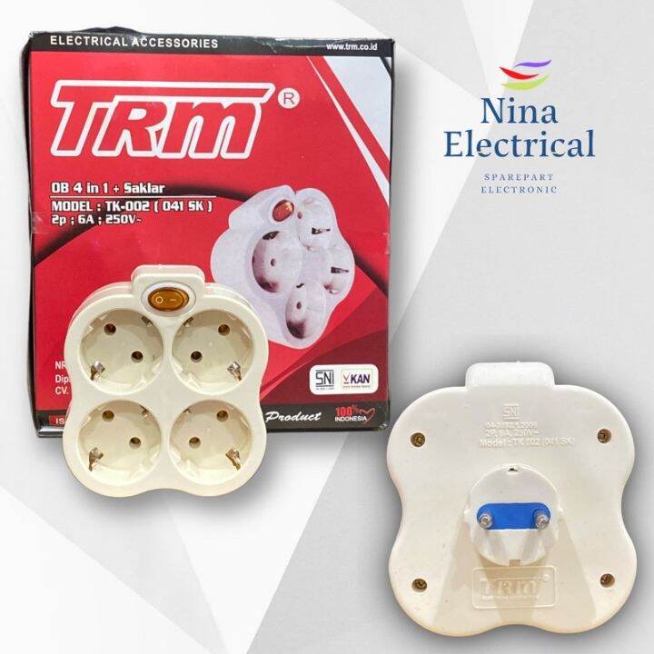 STOP KONTAK 4in1 TRM + SAKLAR (TK 002) | Lazada Indonesia