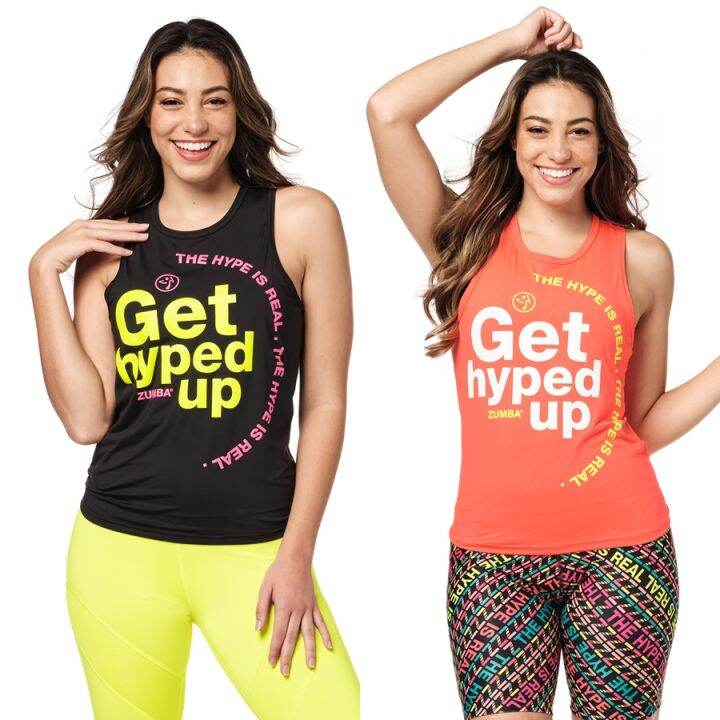Get Hyped Up Tank (เสื้อกล้ามออกกำลังกายซุมบ้า) | Lazada.co.th