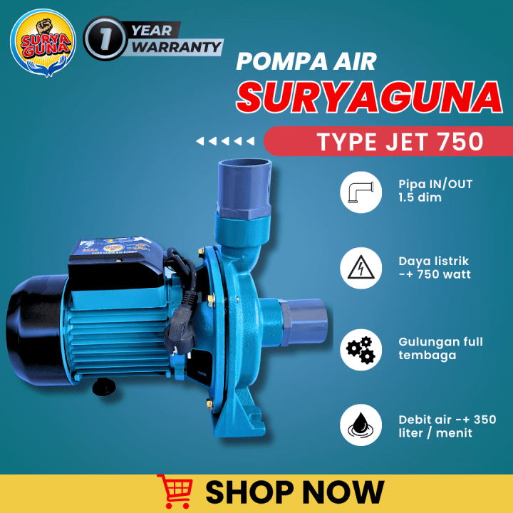 Mesin pompa kolam ikan pipa 1,5 inc pompa air modifikasi listrik type jet 750 debit air besar ...