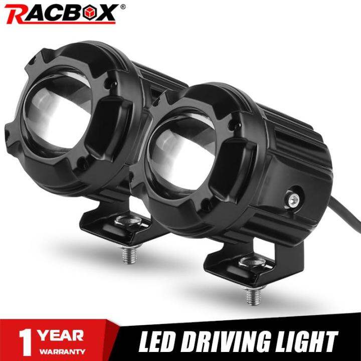 40W LED Headlight 3Inch Mini Projector Lens Car LED Driving Light White ...