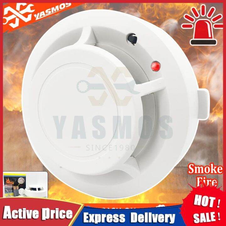 Standalone Photoelectric Smoke Fire Detector Alarm Battery Operated ...