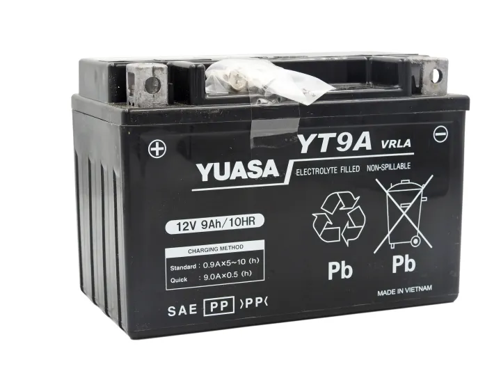Yuasa YT9A (YTX9-BS) Maintenance Free (Fully Sealed) Motorcycle Battery (Vietnam) | Lazada PH