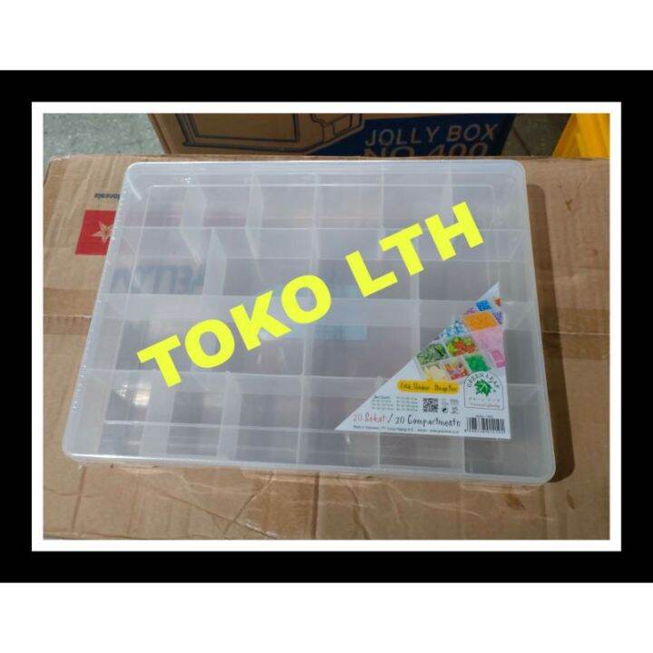 KOTAK PERKAKAS REIKO 1419 SEKAT 20 GREEN LEAF TOOL BOX SERBAGUNA ...