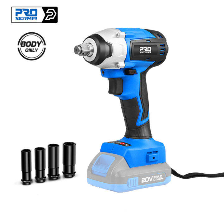 【YY】300NM Brushless Cordless Electric Impact Wrench 12 inch 20V Torque ...