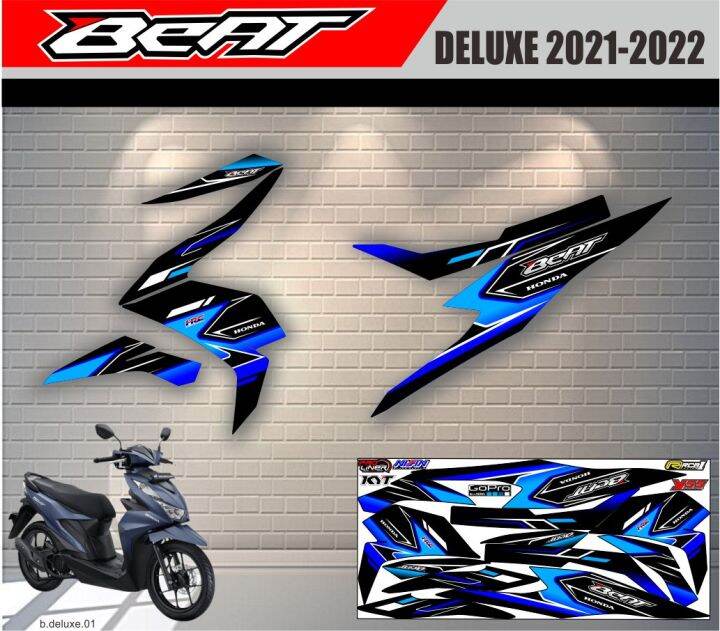 Striping Beat Deluxe - Sticker Striping List Variasi Motor Beat Deluxe ...