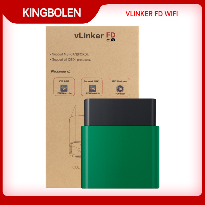 Vgate vLinker FD+ WIFI ELM 327 OBD2 Car Diagnostic OBD 2 Scanner J2534 ...