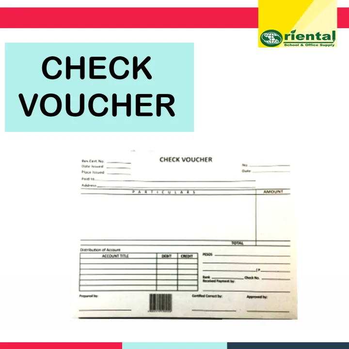 Check Voucher Receipt - Ordinary Resibo with Duplicate - 50 sheets in a ...