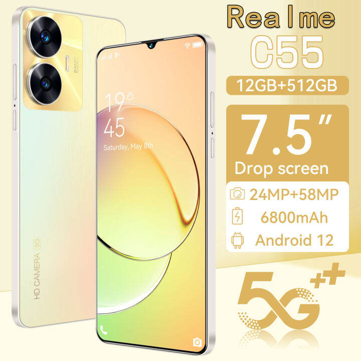 Realme C55 Cell Phone Big Sale Original 2022 Android Phone Smart Phone ...