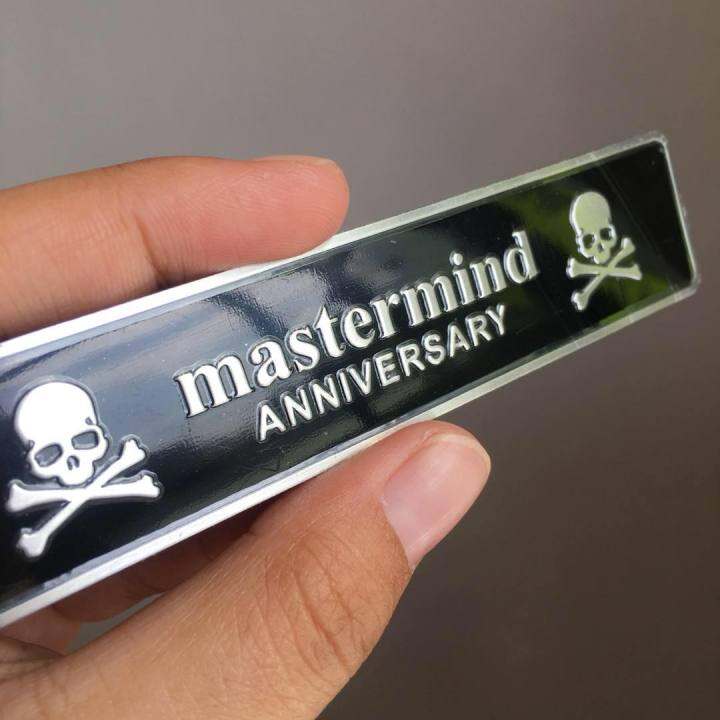 Mastermind anniversary aluminum 3D logo emblem sticker | Lazada PH