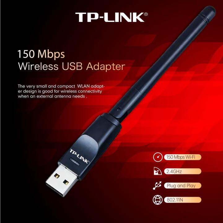 TP-LINK 150M High Gain Wireless USB Adapter WiFi Receiver WiFi Dongle ...