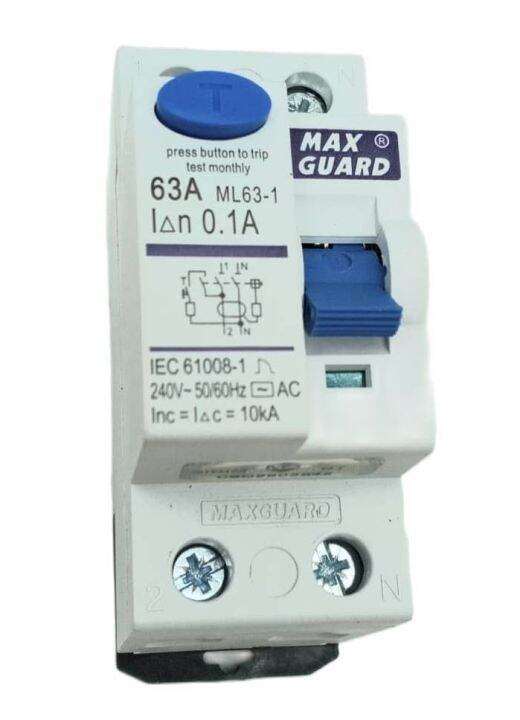 Maxguard 63A / 2P ELCB (30mA/ 100mA/ 300mA) | Lazada