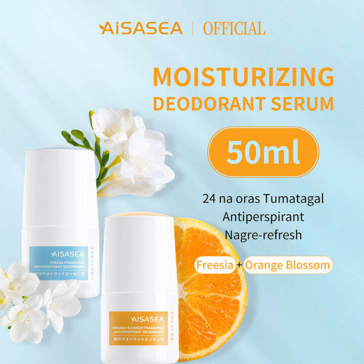 AISASEA Aroma Roll-On Antiperspirant Deodorant Essence Freesia/Neroli ...