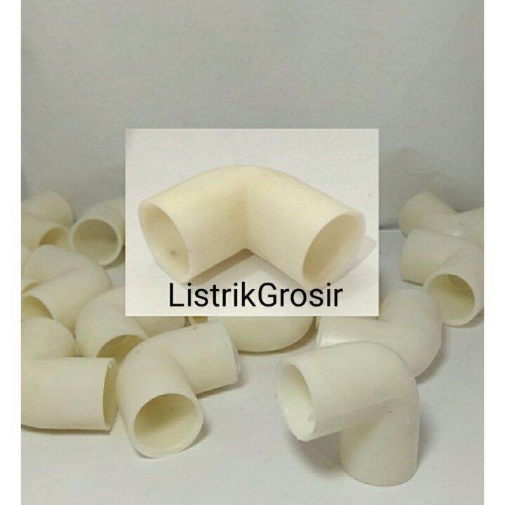 Knee L Bow Elbow Sambungan Pipa Listrik Conduit 20mm Niso Clipsal Dll ...
