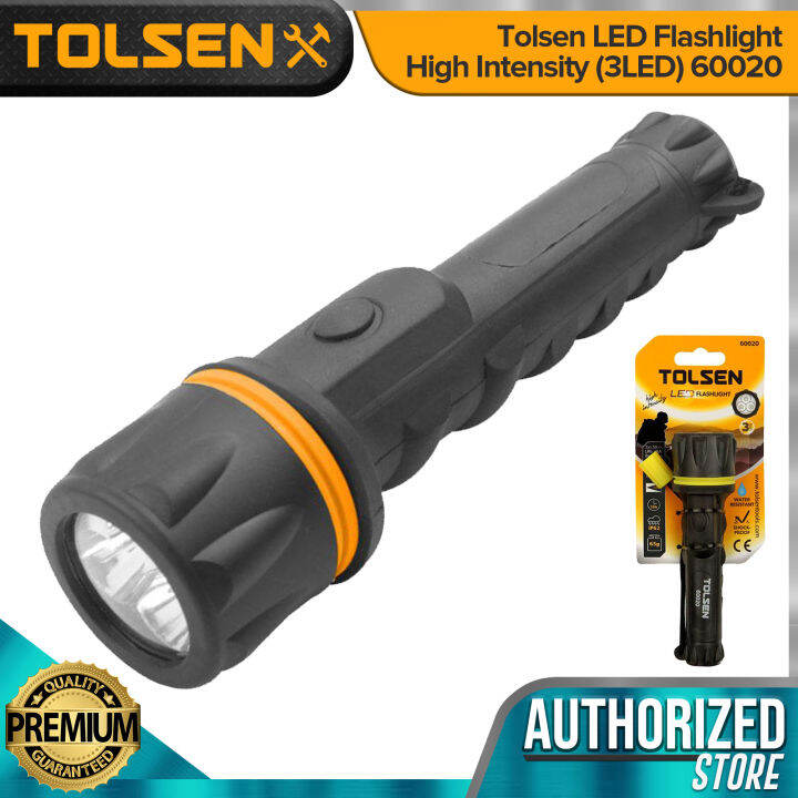 Tolsen LED Flashlight High Intensity (3LED) 60020 | Lazada PH