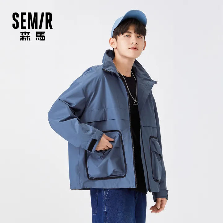 SEMIR Jacket Men 2021 Fall New Loose Trend Ins Fashion Casual Work Men ...