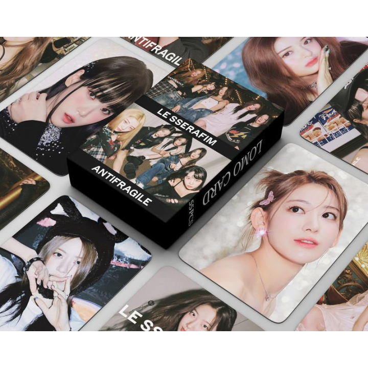 LESSERAFIM Photo Cards ANTI-FRAGILE Photo Cards Kpop Idol Miyawaki ...