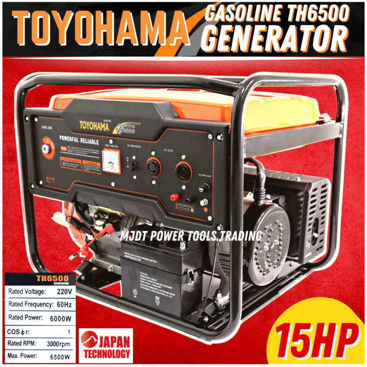 TOYOHAMA JAPAN HIGH QUALITY GASOLINE GENERATOR 15HP AVR AUTOMATIC MODEL ...