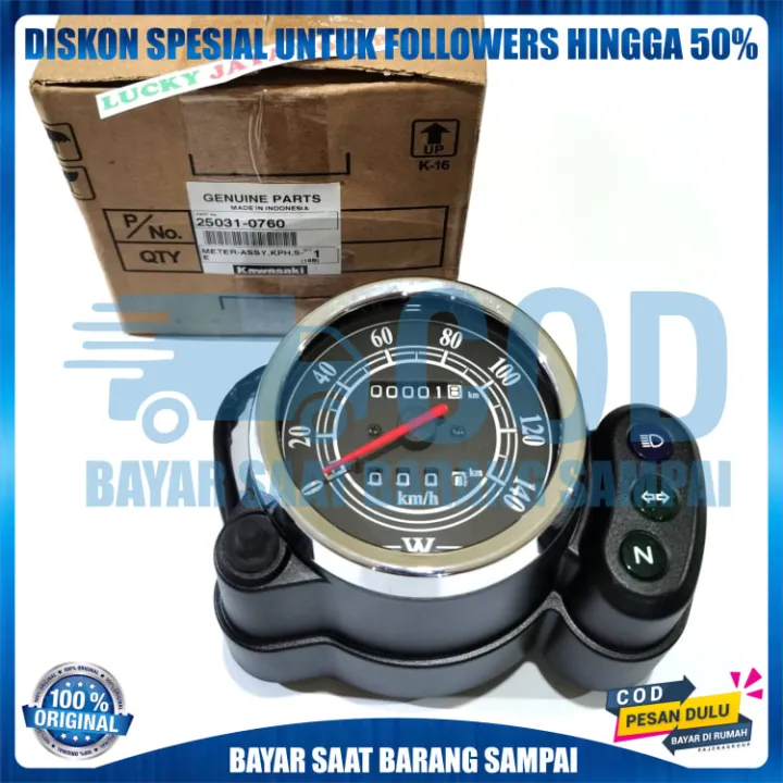 Kilometer speedometer spidometer Km Kawasaki W175 W 175 Original ...