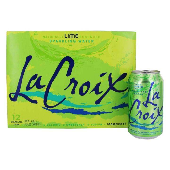 La Croix Sparkling Water Lime 330ml (12 Cans) | Lazada PH