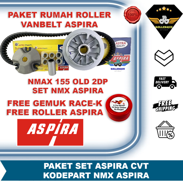 Paket Rumah Roller Bosh Vanbelt Roller Yamaha Nmax 150 old lama NMX 2DP ...