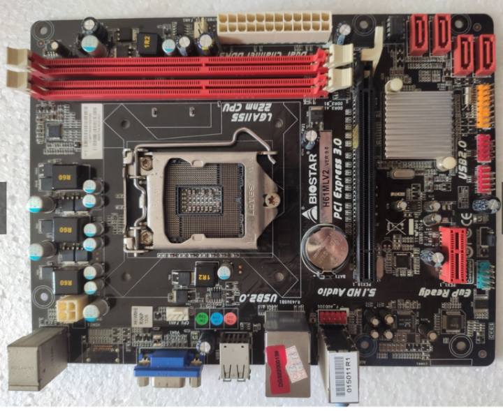 Biostar H61MLV2 H61 LGA1155 Motherboard 2nd 3rd intel cpu SUPPORT ddr3 ...