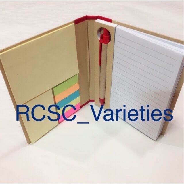 CSC Eco-Notebook with sticky notes & pen (hard cover) | Lazada PH
