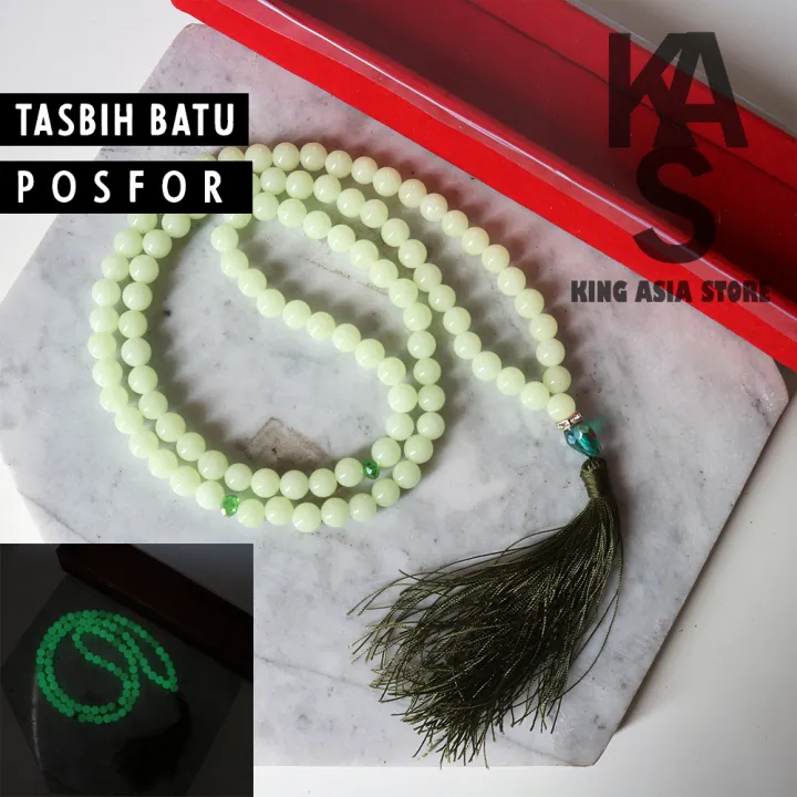 TASBIH BATU POSFOR 99 BUTIR / 8MM MENYALA DALAM KEGELAPAN | Lazada ...