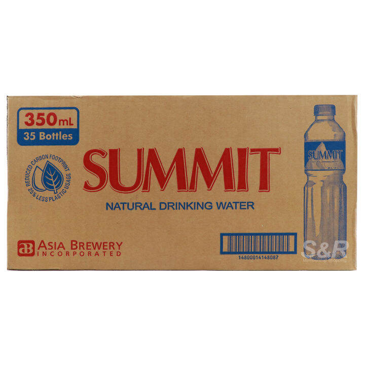 Summit Natural Drinking Water (350mL x 35pcs) | Lazada PH