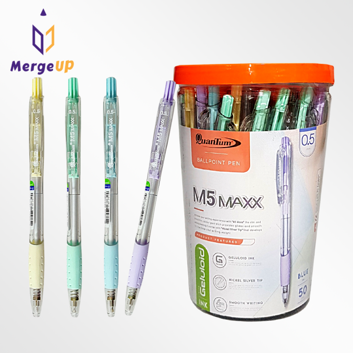 ปากกา ควอนตั้ม Quantum 0.5 M5 Maxx ปากกาหมึกน้ำเงิน ปากกาลูกลื่น ...