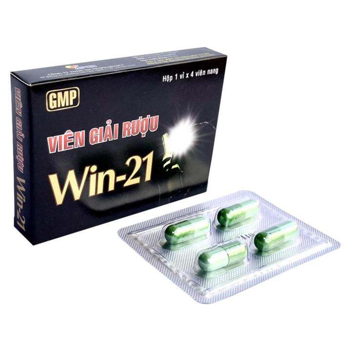 Viên Giải Rượu Win 21 thảo dược giúp giảm các triệu chứng khó chịu khi ...