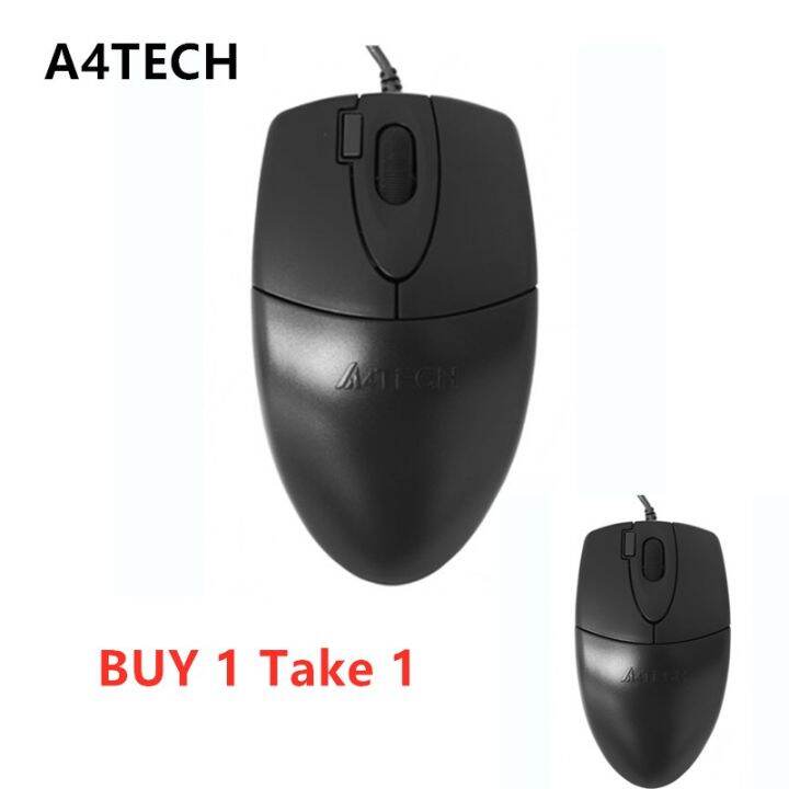 BUY 1 Take1 A4TECH 2X Click USB Wired mouse Black | Lazada PH