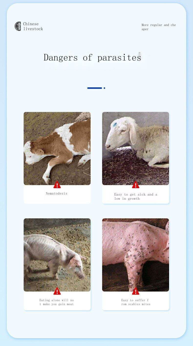 Pet food veterinary anthelmintic Ivermectin pig and sheep mite nematode ...