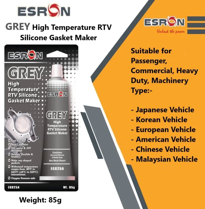 Silicone Gasket Maker High Temperature RTV 85g [ESRON] | Lazada