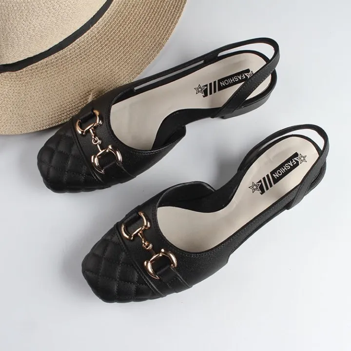 SS - NEW FASHIONABLE HALF SHOES WITH ONE STRAP SLIP ON SANDALS FOR ...