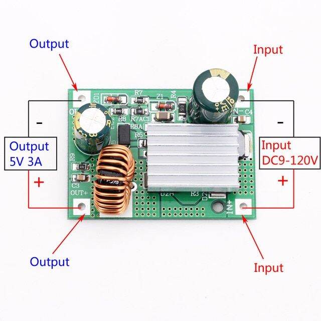 DC to DC Step Down Module Non-isolated Power Supply Buck Converter ...