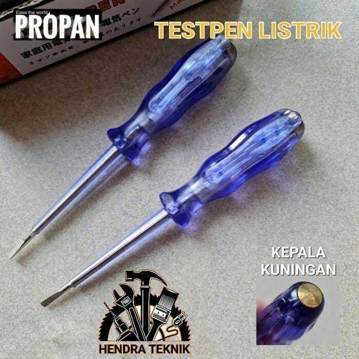 OBENG TESPEN 240V TEST PEN PREMIUM TESTPEN HD OBENG LISTRIK 3" IN INCH ...
