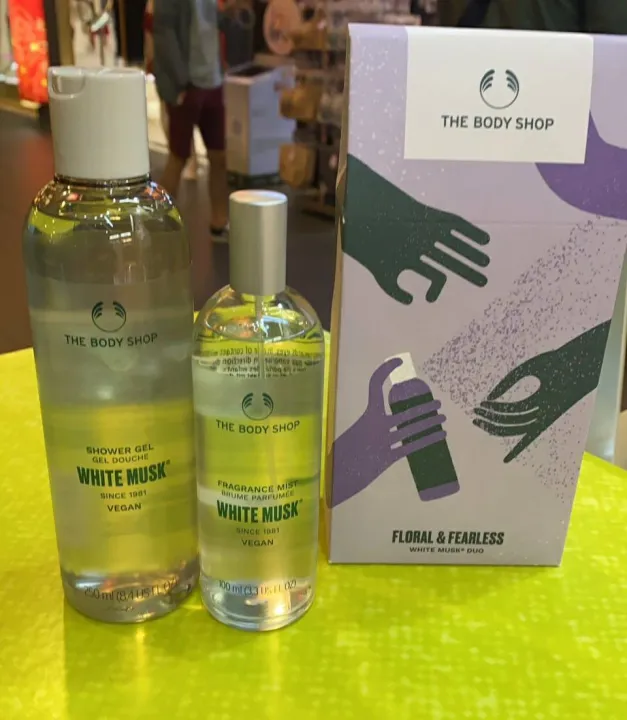 THE Body Shop White Musk Gift Set Brand New Box เจลอาบน้ำและน้ำหอมกลิ่น ...