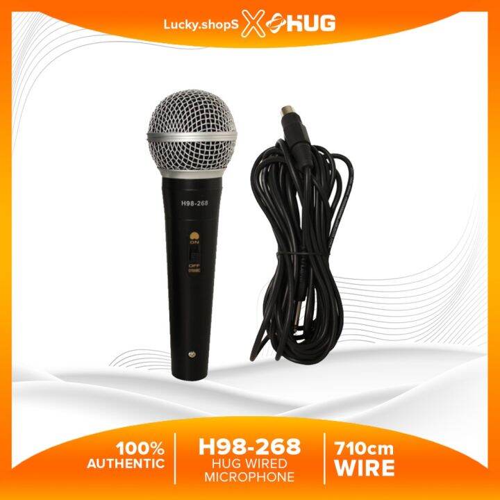 HUG Professional Dynamic Handheld Wired Microphone H98-268 | Lazada PH