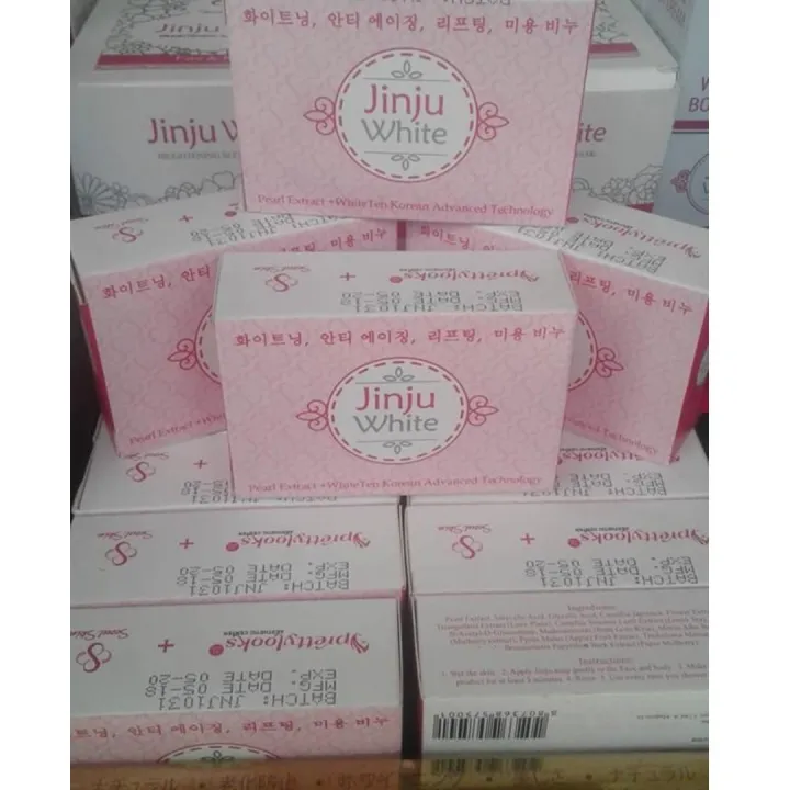 Set of 2 JINJU Whitening Soap vitamins beauty anti acne organic soaps ...