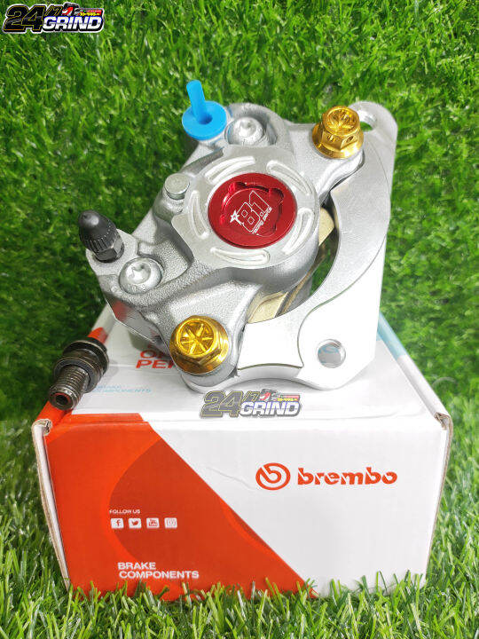 CALIPER FORMULA 8.1 YAMAHA MIO WITH BRACKET + HENG GOLD BOLTS / WHITE ...