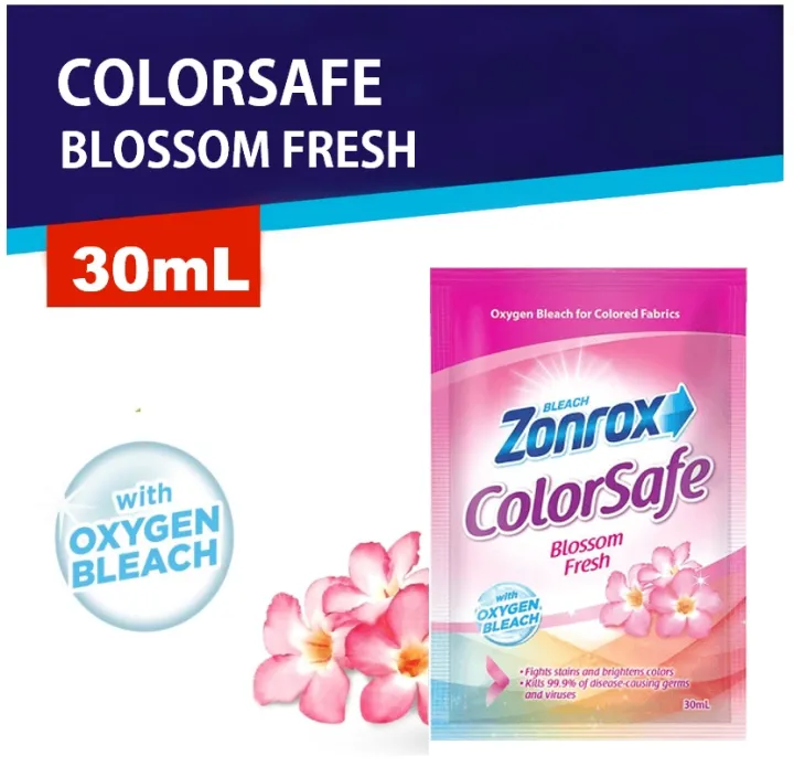 Zonrox Bleach Color Safe Blossom Fresh Sachet 30ml x 6s | Lazada PH