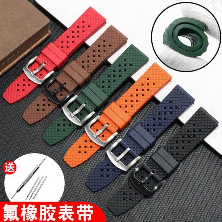 Viton เปลี่ยนสายนาฬิกา Casio Citizen BM8475 Seiko Mido Helmsman 20 22mm ...