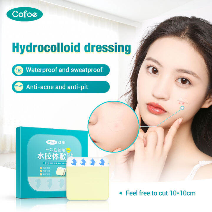 Cofoe Hydrocolloid Wound Sterile Waterproof Dressing Patch Bandages Self-Adhesive Fast Healing ...